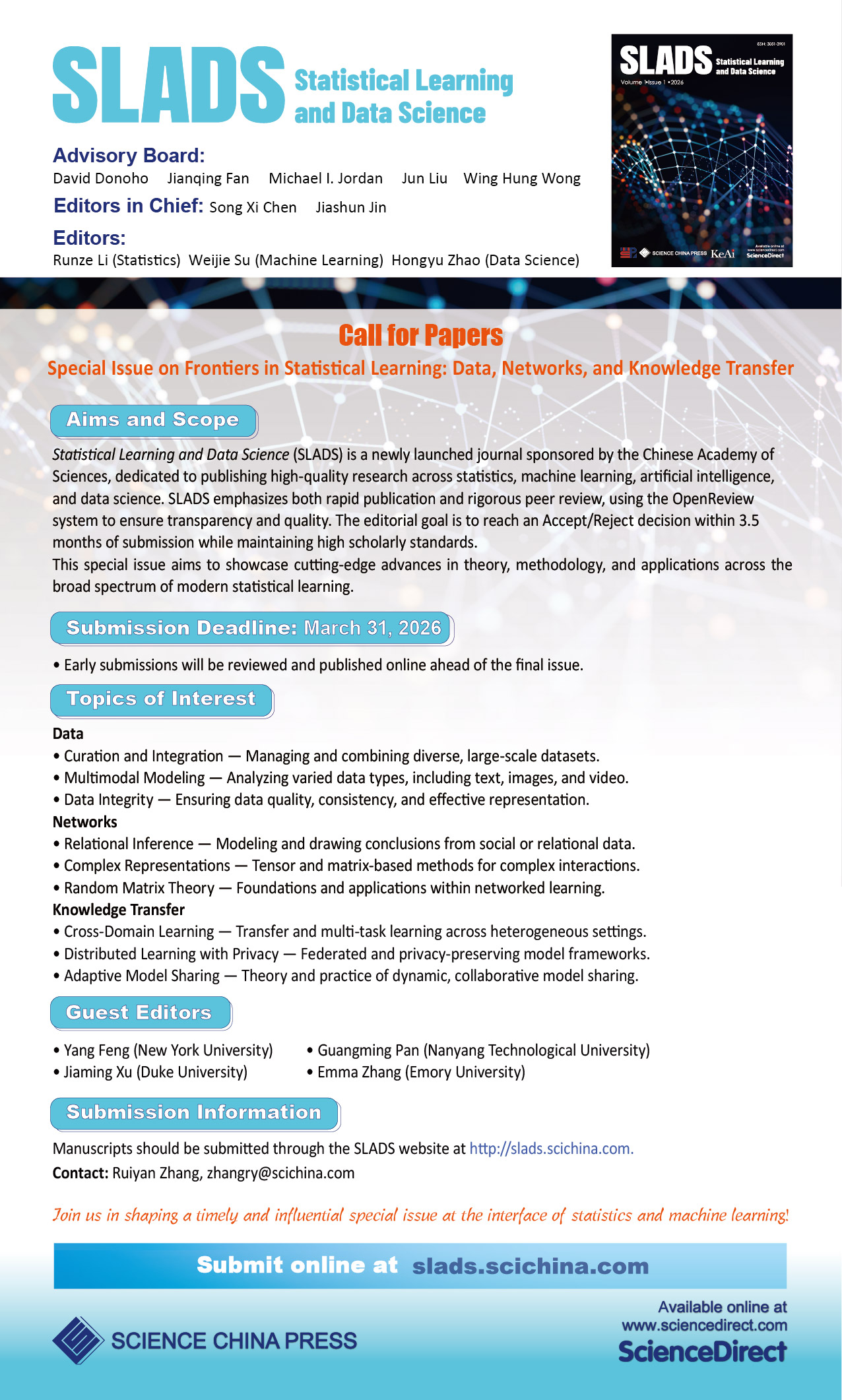 SLADS - Statistical Learning and Data Science