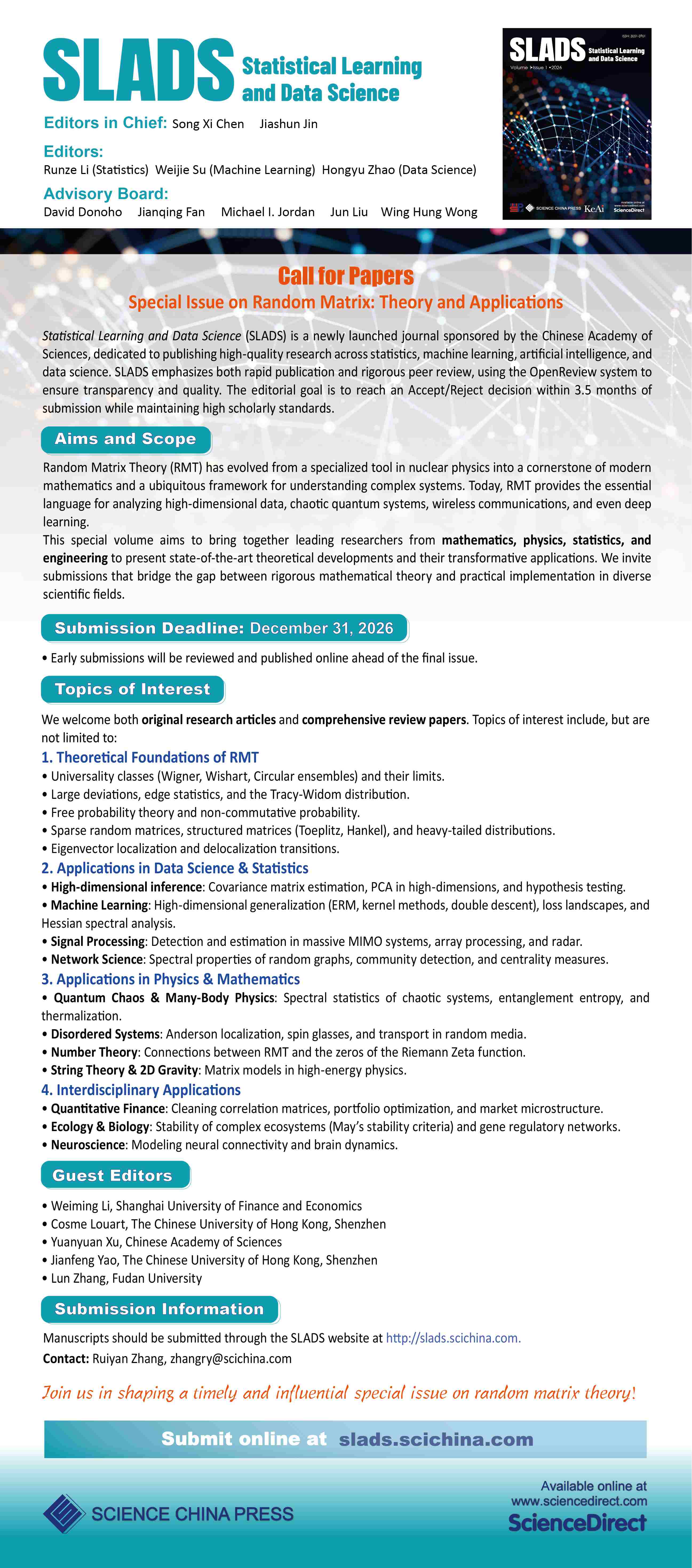 SLADS - Statistical Learning and Data Science